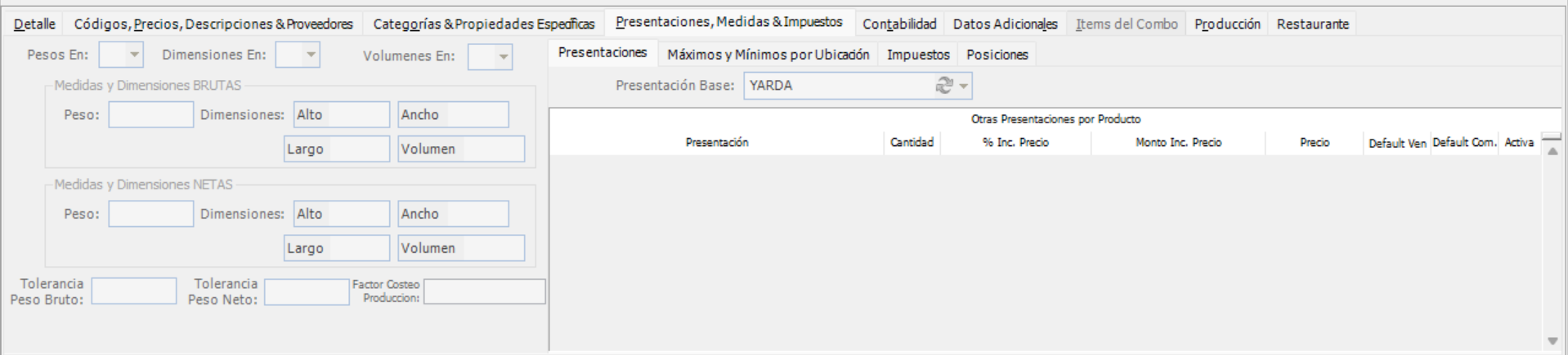 Productos - Brilo ERP Docs